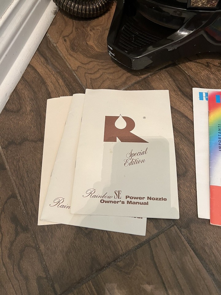 RAINBOW SE SERIES VACUUM W/POWER HEAD & ACCESSORIES! Original Manuals ...
