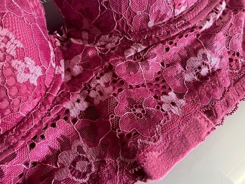 Adored by Adore Me Women’s Payal Longline Underwire Floral Lace Demi ...