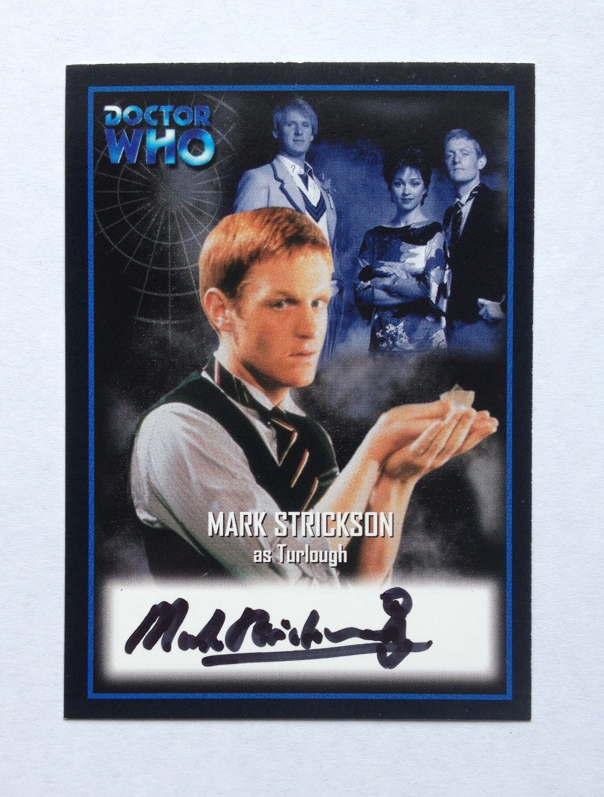 Signed Mark Strickson as Turlough - Autograph Card Doctor Who Strictly ...