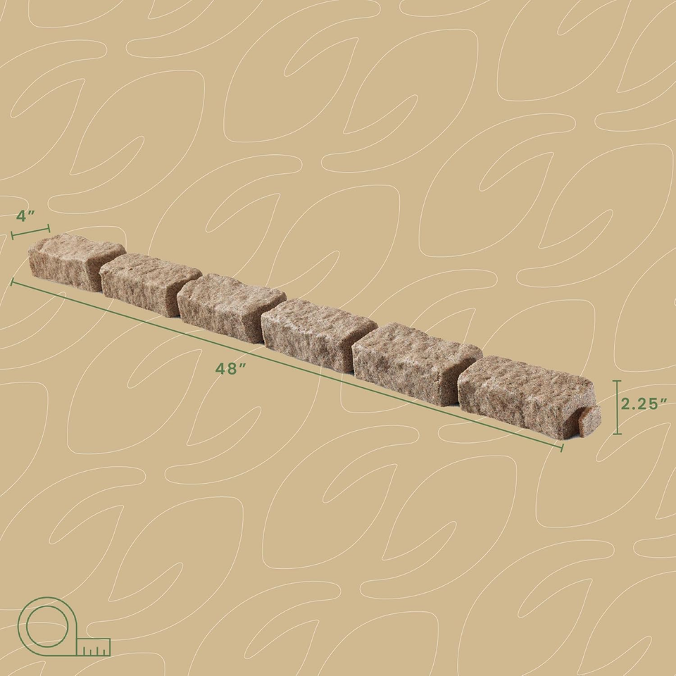 Landscape Edging | Garden Edging Border | Faux Stone Bricks for Lawn ...