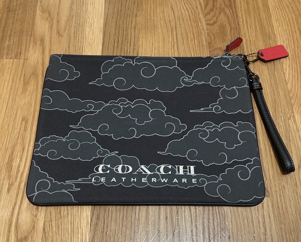Naruto X Coach X Michael B. Jordan Pouch Bag Black Red Sharingan | eBay
