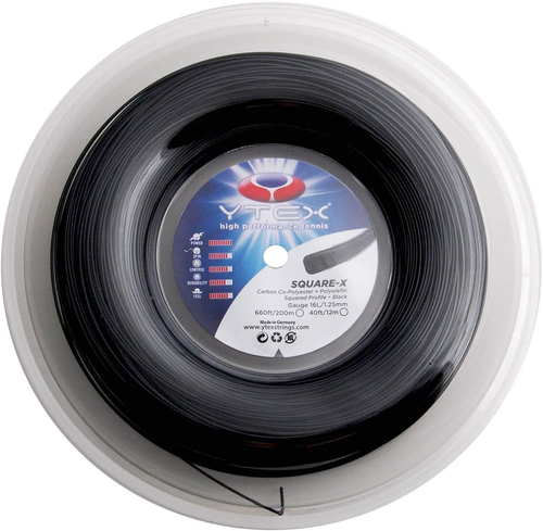 Square-X Black Tennis Racquet String (16L Gauge, 1.25Mm) 744110643503| eBay
