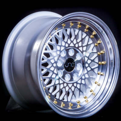 JNC 031 White Machined Face 15x8 4x100/4x114.3 +20 Wheel/Rim | eBay