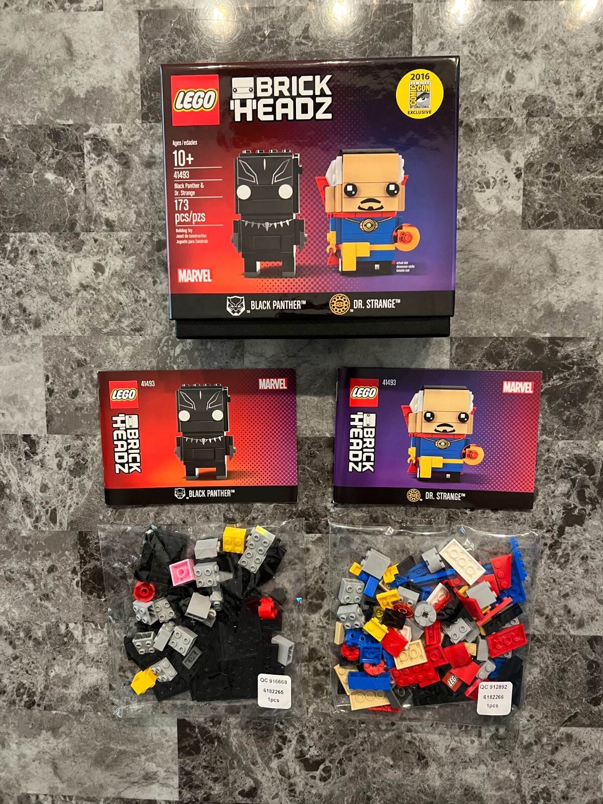 LEGO 41493 Brickheadz Black Panther & Dr.Strange(Pre-Owned)(100% ...