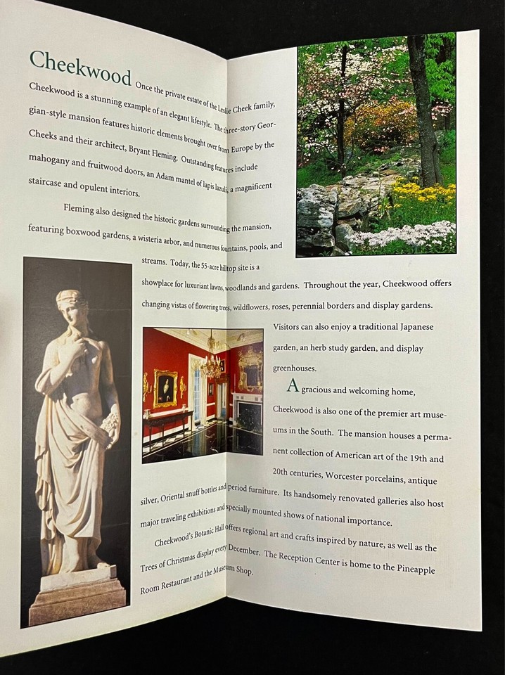 1990s Nashville TN Cheekwood Botanical Gardens Art Museum VTG Travel Brochure | eBay