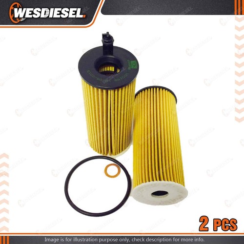 2x Wesfil Oil Filters fits Bmw 118D 220D 318D 320D 330D 420D 520D 535D ...
