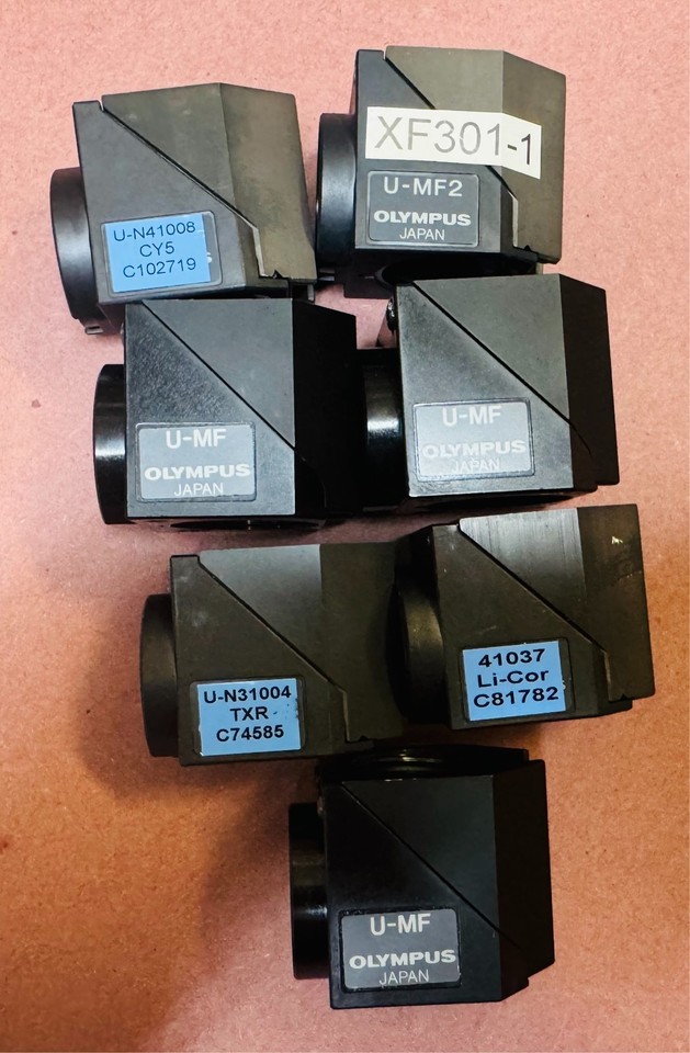 Olympus U-MF2 + Microscope Cy5 Red + Fluorescence Filter Cube IX BX ⭐ ...