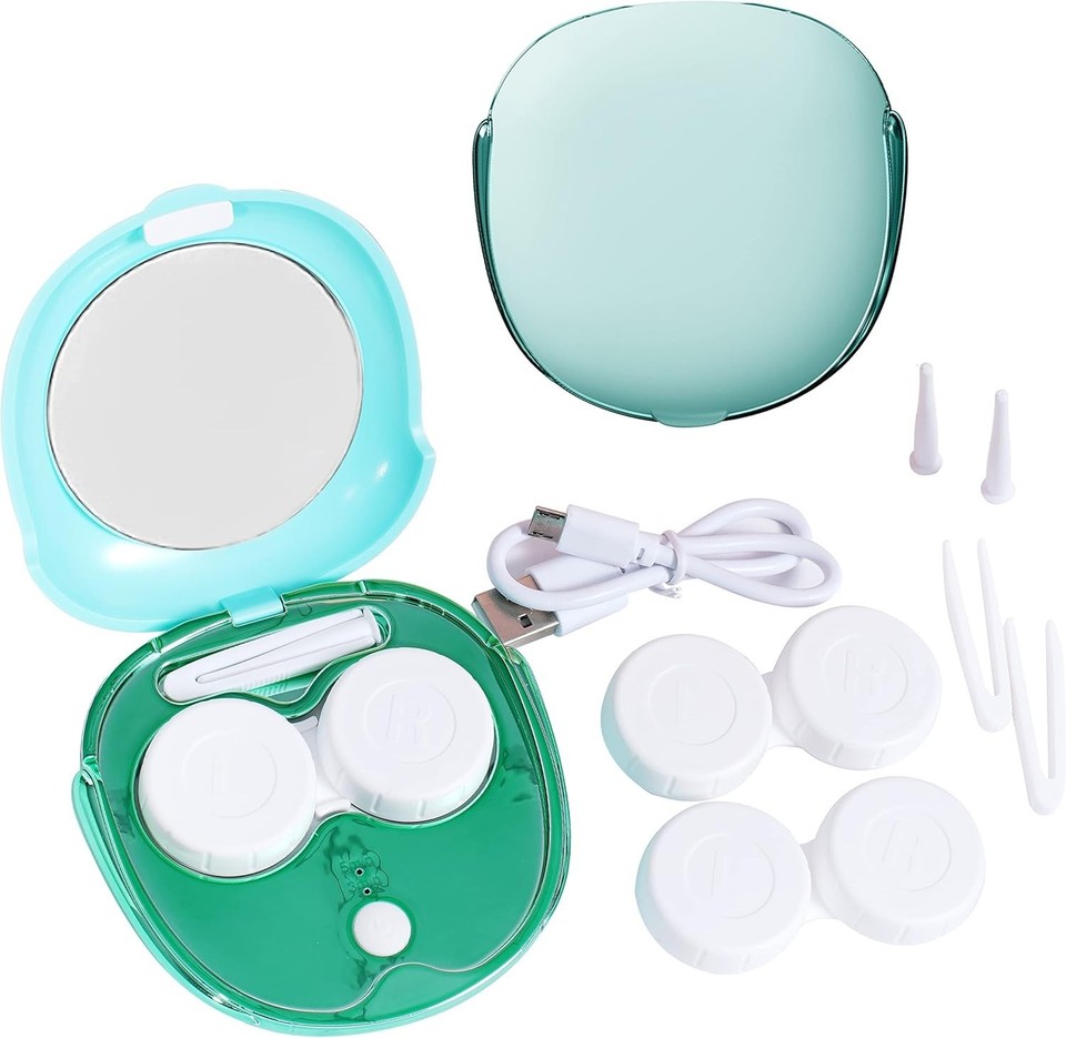 Portable Ultrasonic Contact Lens Cleaner with USB Charger - Effortless ...