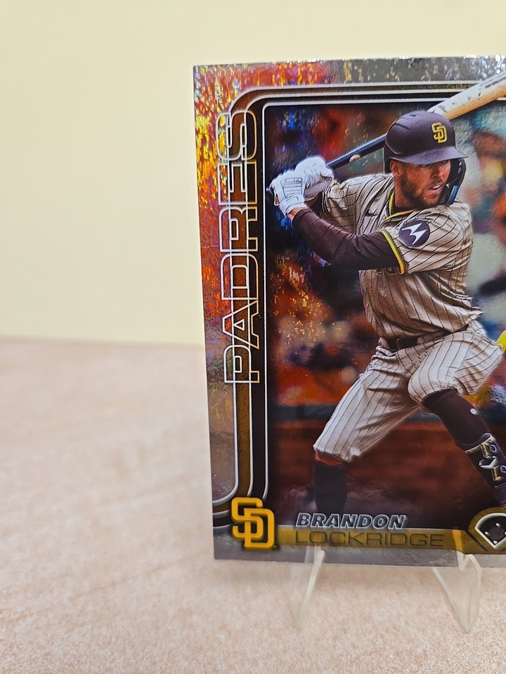 BRANDON LOCKRIDGE 2025 TOPPS SERIES 2 SAND GLITTER ROOKIE CARD | eBay
