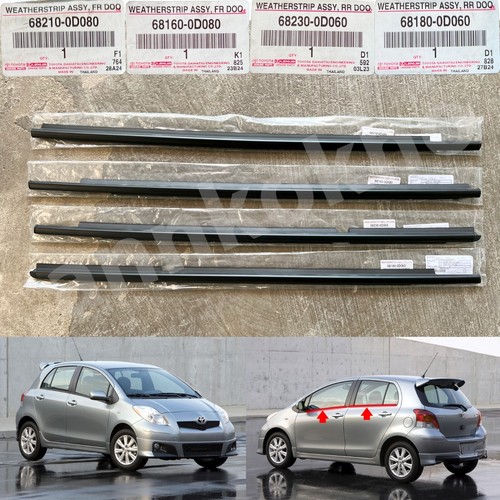 06-11 Genuine Toyota Yaris Vitz NCP91 outer door belt line molding ...