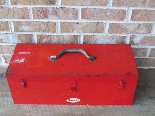 VINTAGE KR24A SNAP ON KR-24A RED METAL TOOL STORAGE BOX UNDERLINE W ...