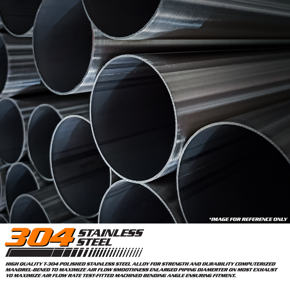 Black 12"Exhaust Pipe Tail End 4"Inlet 6"Outlet Stainless Steel Muffler ...