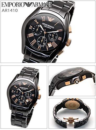 [Emporio Armani] Men's Watch CERAMICA Chronograph AR1410 Black | eBay