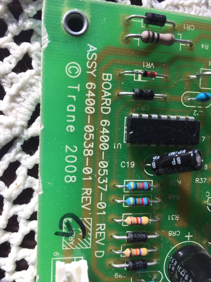 Trane American Standard X13650386-01 Furnace Control Circuit Board 6400 ...