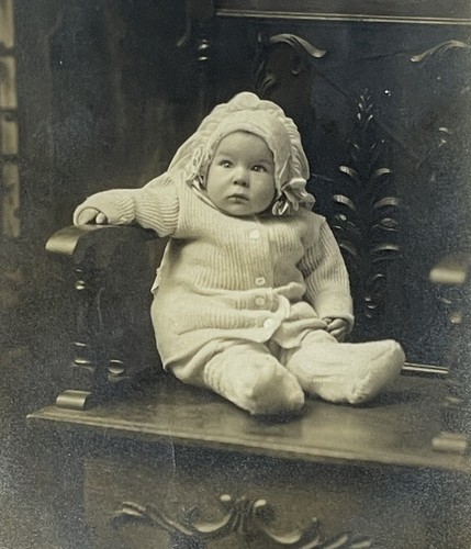 Early 1900s RPPC Real Photo Postcard - Cute Baby Infant Portrait | eBay