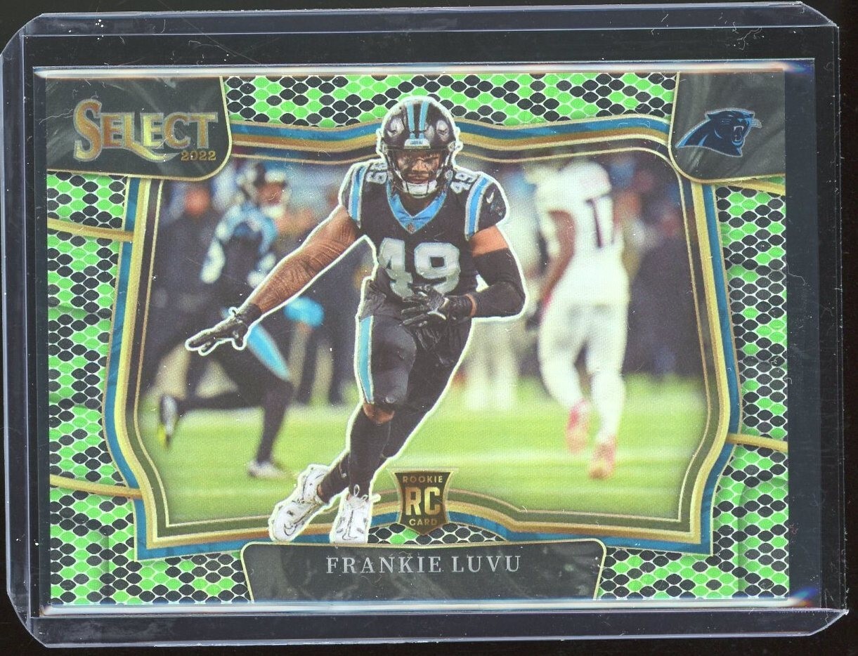 2022 Panini Select Field Level Snakeskin Prizm Rookie #472 Frankie Luvu ...