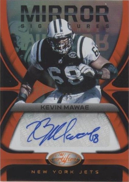 2021 Panini Certified - Mirror Signatures Orange #MS-KM Kevin Mawae /35 ...