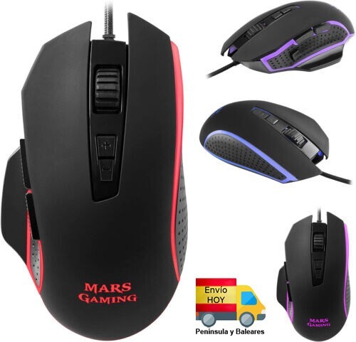 RATON GAMING 4800dpi USB PC PS4 PS5 XBOX MARS GAMING LUCES LED ...