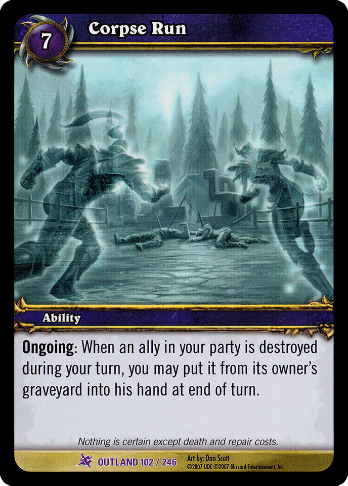 World of Warcraft WoW TCG Fires of Outland Set Rares/Epics CHOOSE YOUR ...