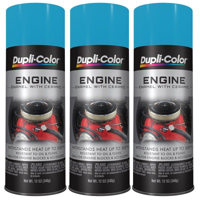Duplicolor DE1610 (3-Pack), Engine Enamel Paint, Pontiac Blue, 12 oz ...