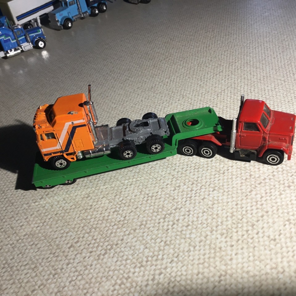 T6 Ho Scale Semi Truck & Trailer - Flat Trailer w/ Semi | eBay