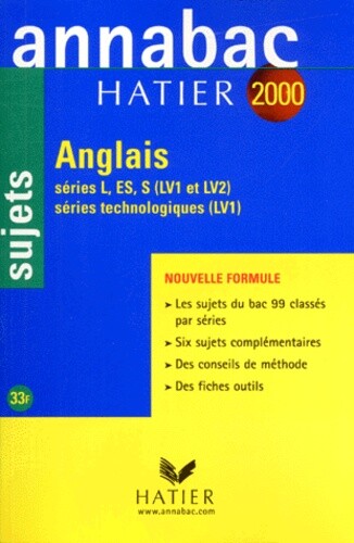 Annabac, sujets 2000 - anglais LV1-LV2 | eBay