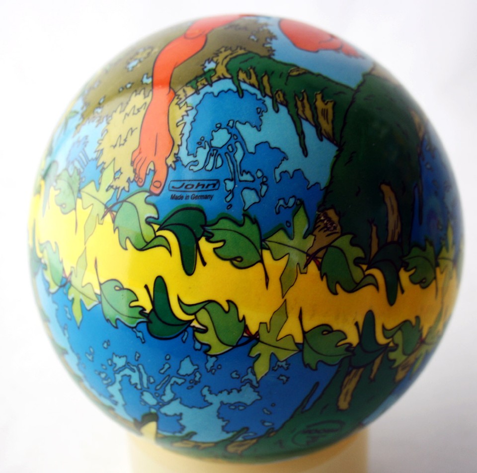 RARE VINTAGE 90'S TARZAN RUBBER BALL 20" PERIMETER DISNEY JOHN GERMANY ...