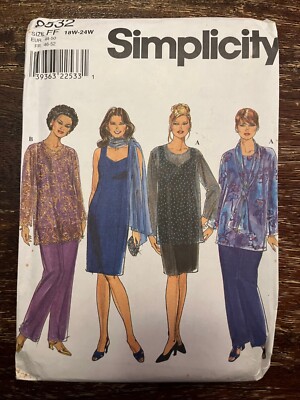 Simplicity 8532 UNCUT Sewing Pattern, Women's Petite Tunic, Dress, Top ...