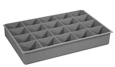 Durham 124-95-20-IND Large, Polypropylene, 20 Compartment Insert, Gray ...