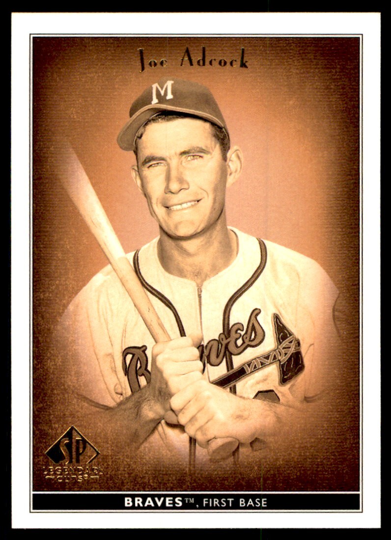 2002 Mint Upper Deck SP Legendary Cuts Joe Adcock Milwaukee Braves #39 ...