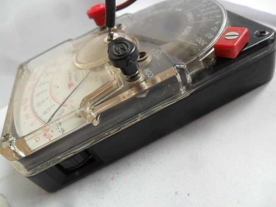 Vintage Triplett Model 310 Type 2 Analog Volt Ohm Meter VOM Hand Size w ...