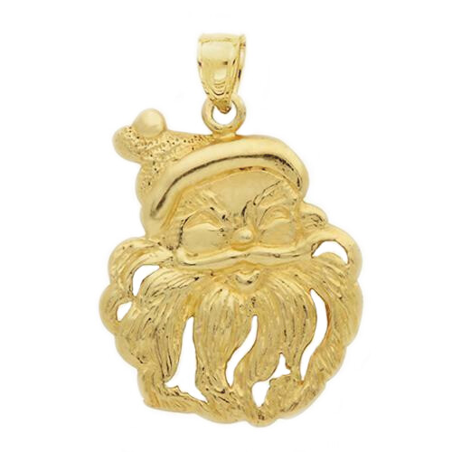 New 14k Gold Santa Clause Pendant | eBay