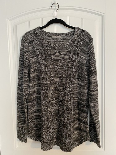 Jason Maxwell Sweater Black And Gray Marbled Size L | eBay