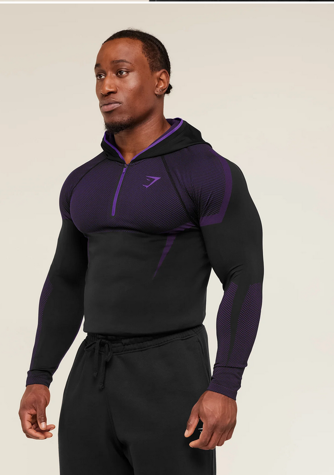 Gymshark Onyx V5 Hoodie Purple/Black - Size L - Brand New | eBay