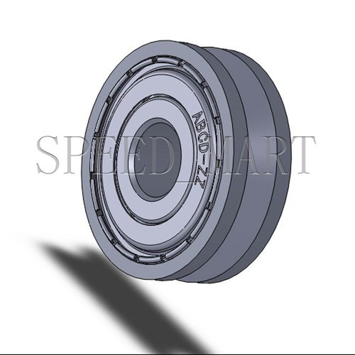 2pcs V625ZZ 625VV V Groove Guide Pulley Rail Ball Bearings Metal (5mm ...