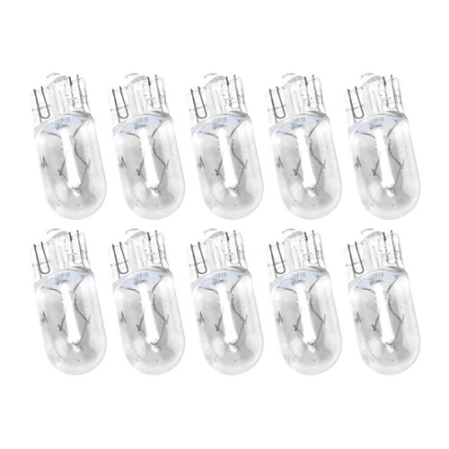 10pcs T10 194 158 White Halogen Bulbs Instrument Panel Dash Light Bulbs ...