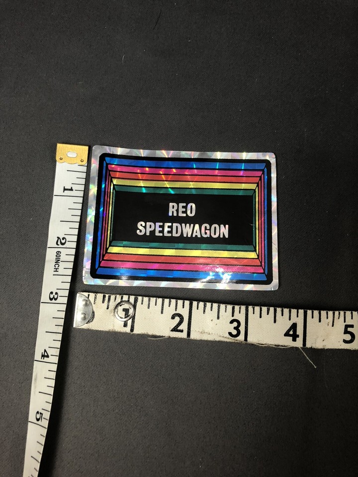 Vintage Prismatic Decal REO SPEEDWAGON 1980s 3x4” Music Sticker NOS | eBay