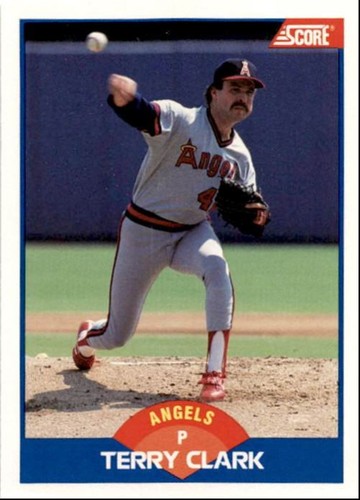 1989 Score Baseball Card Terry Clark Rookie California Angels #566 | eBay