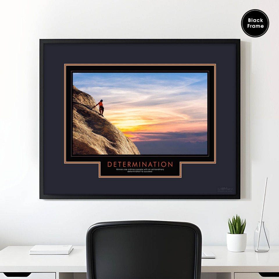 Motivational Poster, Determination, Motivational Wall Art, Motivational ...