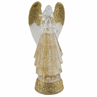 Raz Imports Lighted Angel with Gold Swirling Glitter 13" Christmas NOT ...