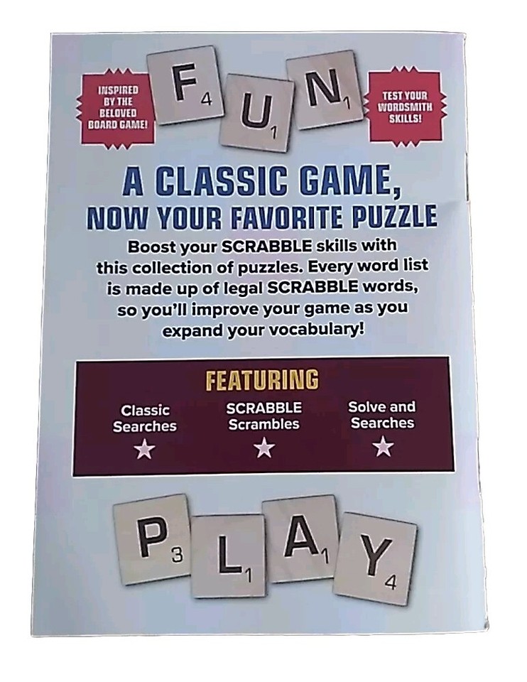Official Scrabble Puzzle Challenge Inspired By The Classic Board Game ...