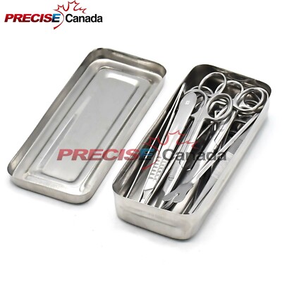 13 Pieces Basic Minor Surgery Kit Steel Box Surgical Instruments DS ...