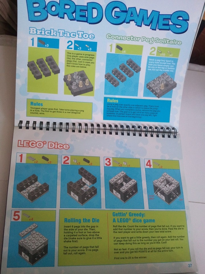 Lego Crazy Action Contraptions SC Binder w/ Lego Pieces 16 Projects ...