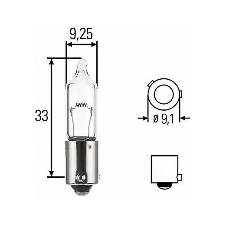 2 x LLB436 BAY9S H21W CAR LIGHT BULBS LAMPS REVERSE INDICATOR BRAKE 12V ...