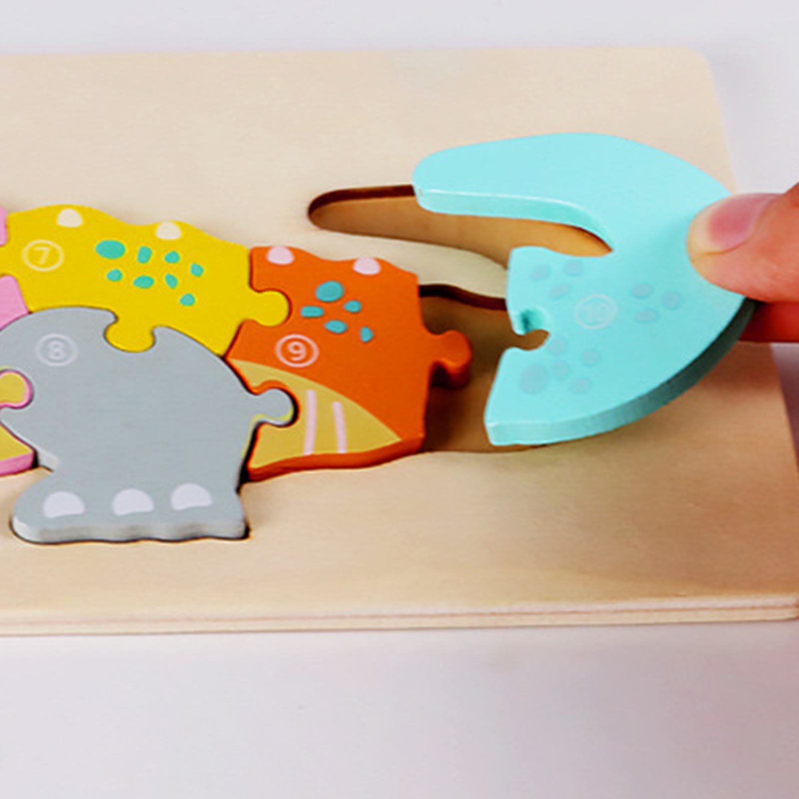 Kids Jigsaw Toy Removable Early Learning Kids Wooden 3d Jigsaw Puzzle ...