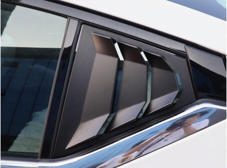Matte Black Side Window Louver Shutter Trim 2PCS Fit For Nissan Altima ...