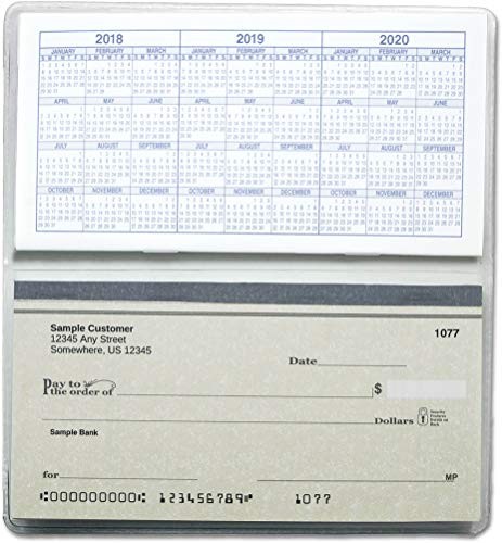 Clear Vinyl Checkbook Cover for Top Tear Personal Checks | eBay
