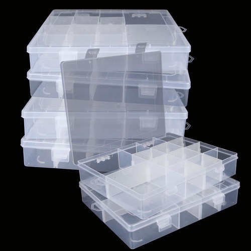 36 Grids Plastic Organizer Box with Dividers - 36 Compartment Organizer ...