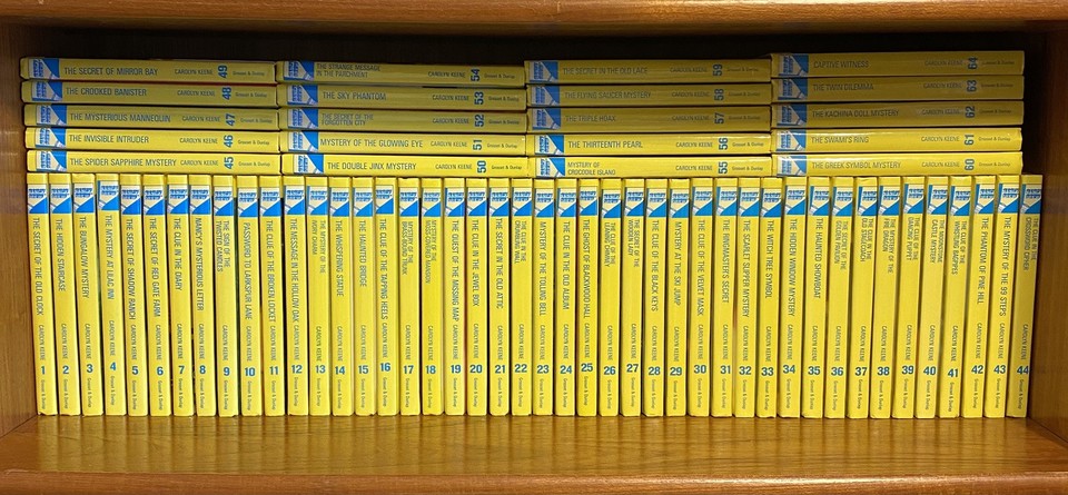 Nancy Drew Complete Set RARE Set 1-64 Flashlight Hardcover Edition | eBay