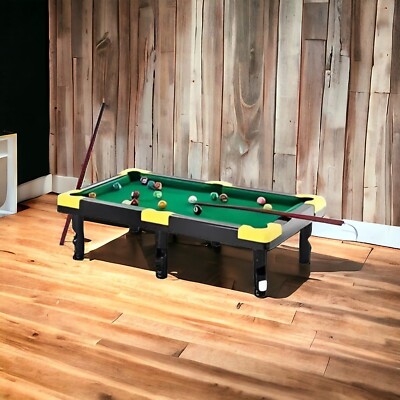 Kids Toys Mini 8 Ball Pool Table Mini Snooker Cue Set Children Indoor ...